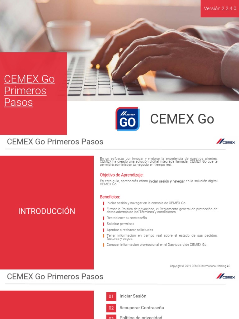 Es-Cliente-Cemex Go Primeros Pasos | PDF | Contraseña | Informática