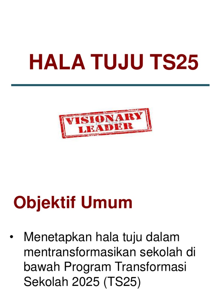 Slaid Hala Tuju TS25 3 0 | PDF | Karier & Perkembangan
