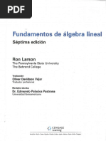 Fundamentos de Algebra Lineal - Ron Larson | PDF