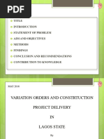 Construction Variation Order Procedure | PDF | Employment ...