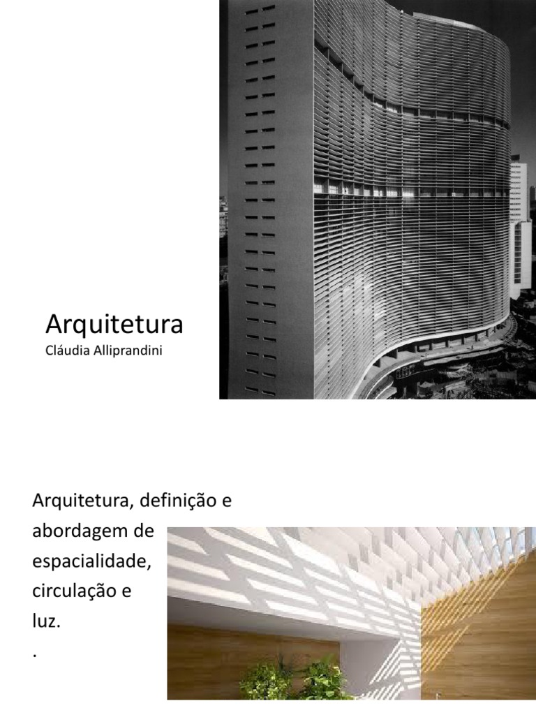 Arquitetura - Aula 1 PDF | PDF | Engenharia Civil | Engenharia
