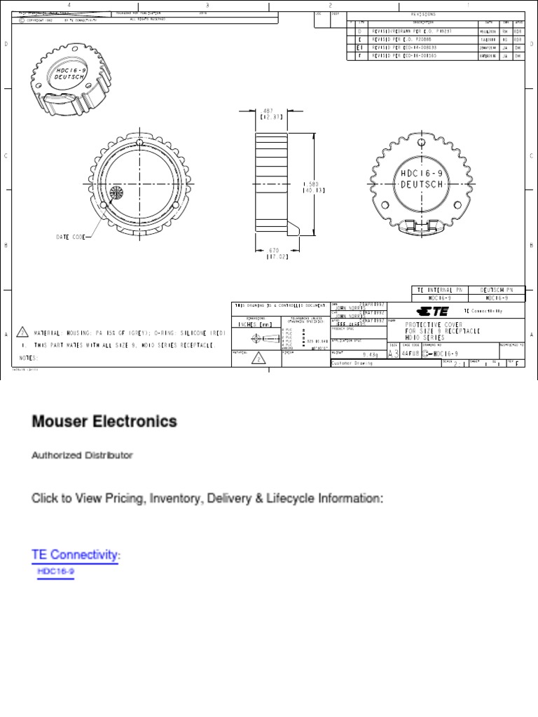 NG CD HDC16-9 E1 PDF Hdc16-9-Env drw-605870 | PDF