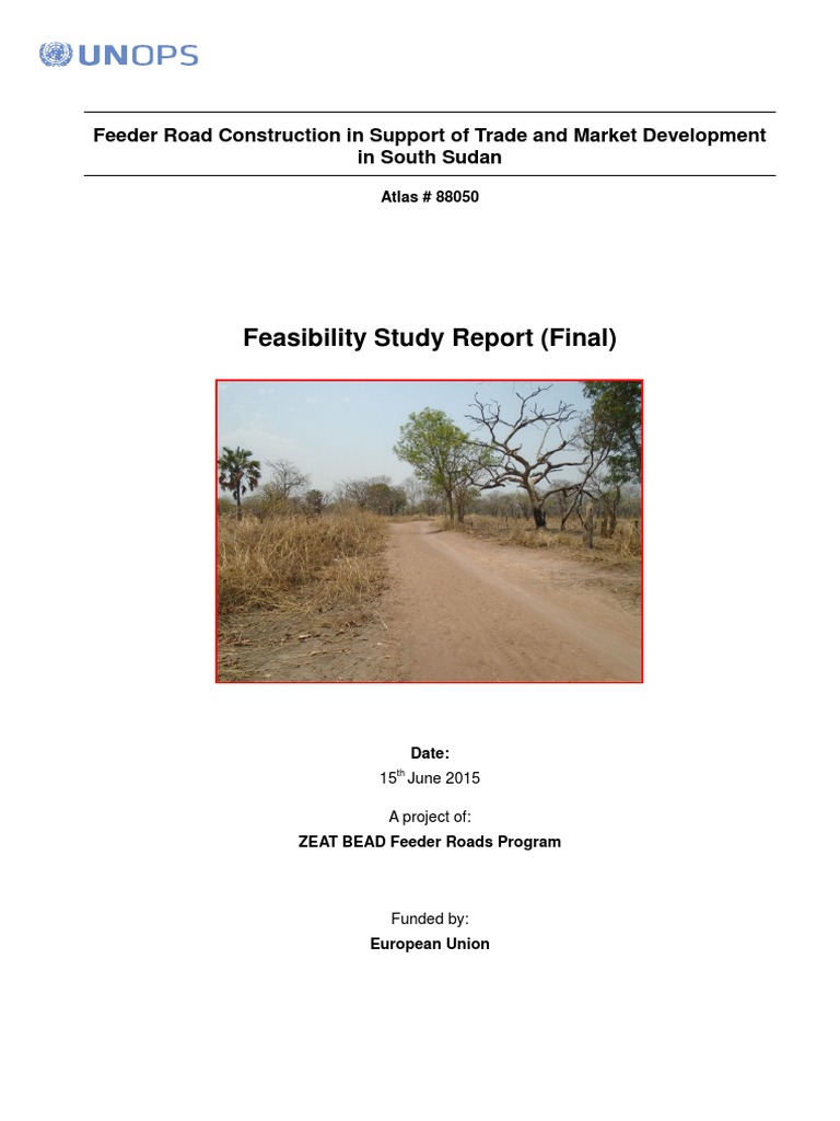 Unops Feeder Roads-Feasibility Study Report-V1-15 June 15 | PDF ...