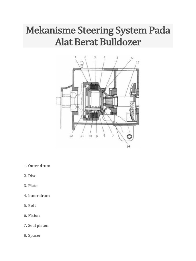 Steering Sistem Pada Bulldozer | PDF