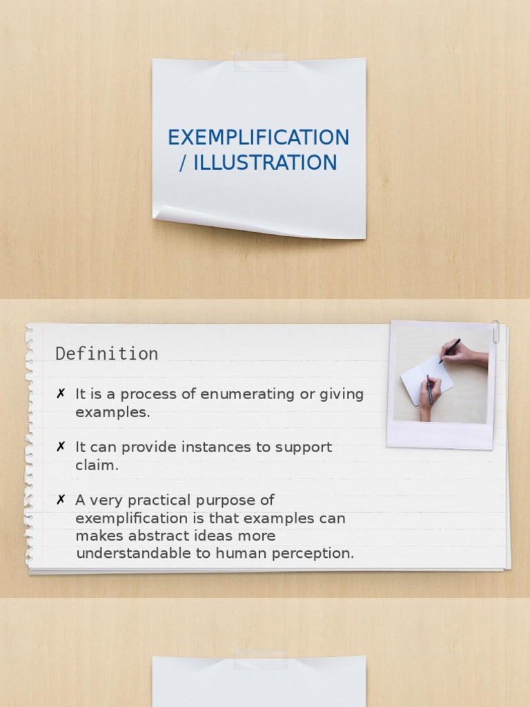 Exemplification / Illustration | PDF