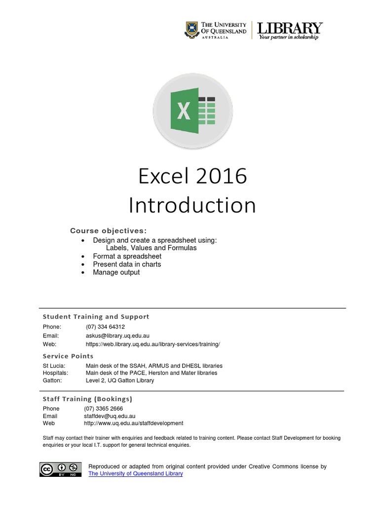 Excel2016 Level1 Final Pdf Spreadsheet Microsoft Excel 