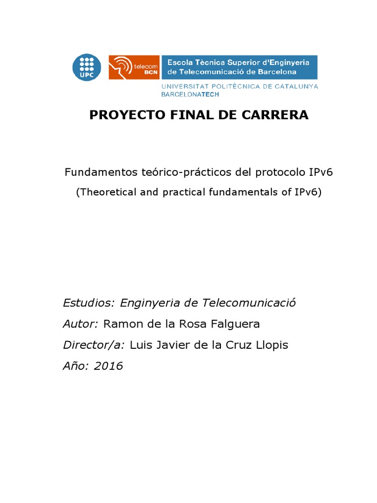 Ipv6 Redes | PDF | Protocolos de internet | Yo Pv6