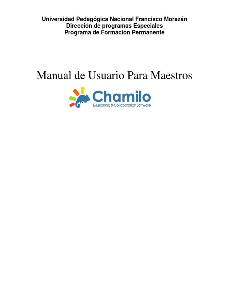 Manual de Usuario Chamilo | PDF | Informática | Software