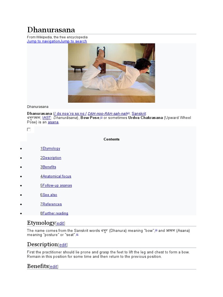 Dhanurasana | PDF