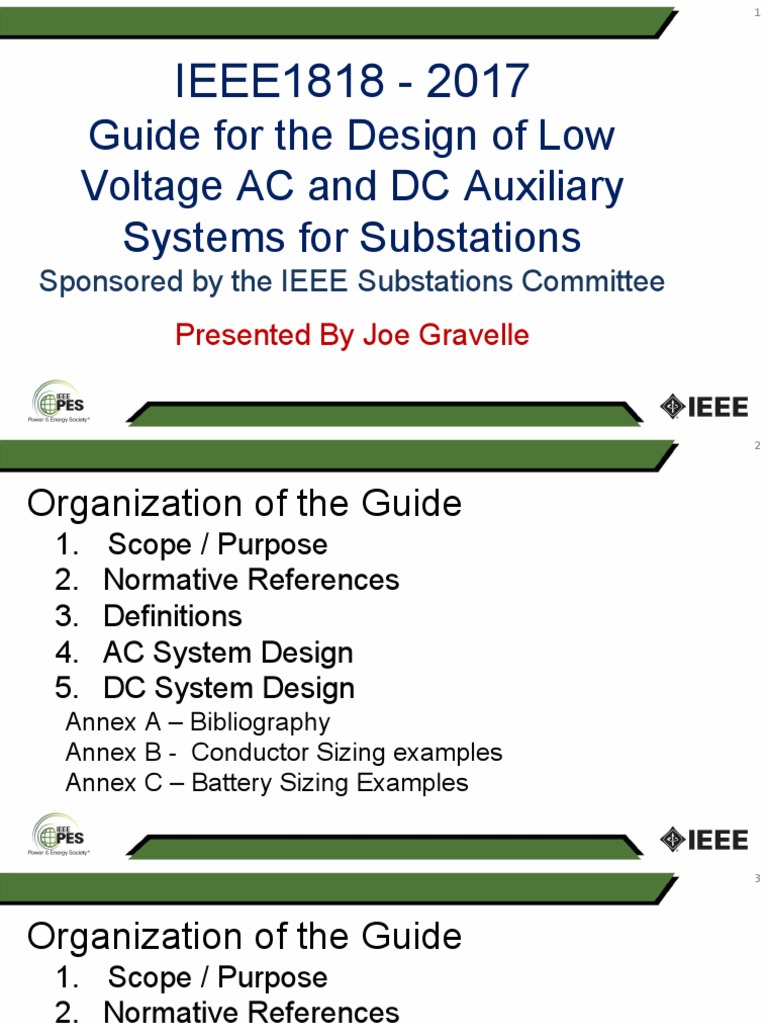 IEEE STD 1818-2017 Guide For The Design of Low Voltage AC and DC ...