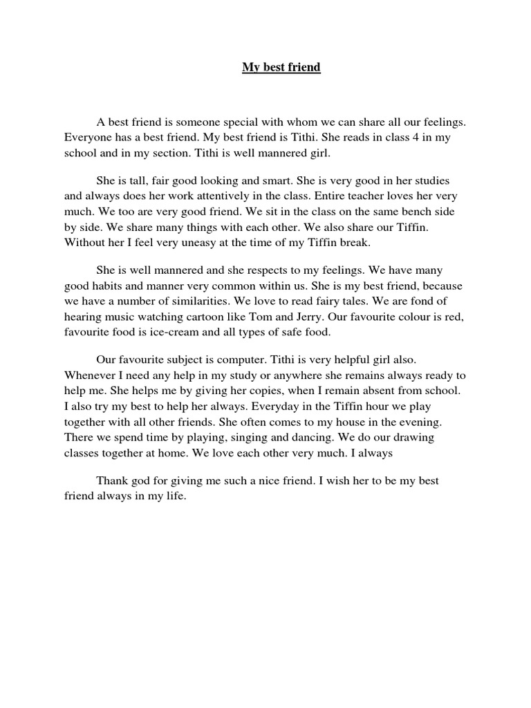 My Best Friend | PDF