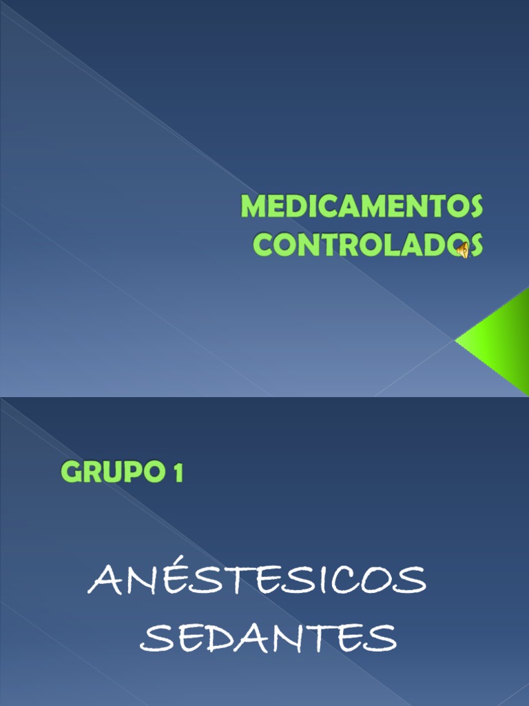 Medicamentos Controlados | PDF | Apnea | Anestesia