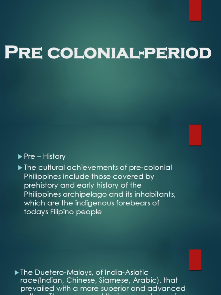 Pre Colonial Period | PDF | Philippines