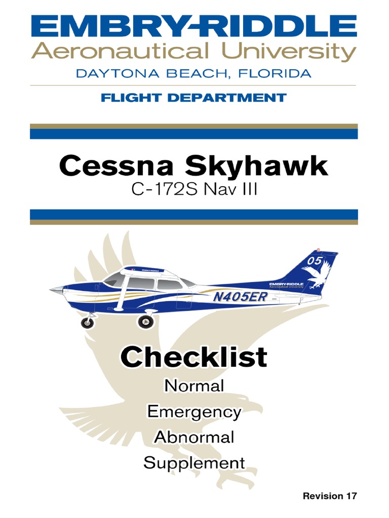 Cessna 172S Checklist | Download Free PDF | Flap (Aeronautics) | Throttle