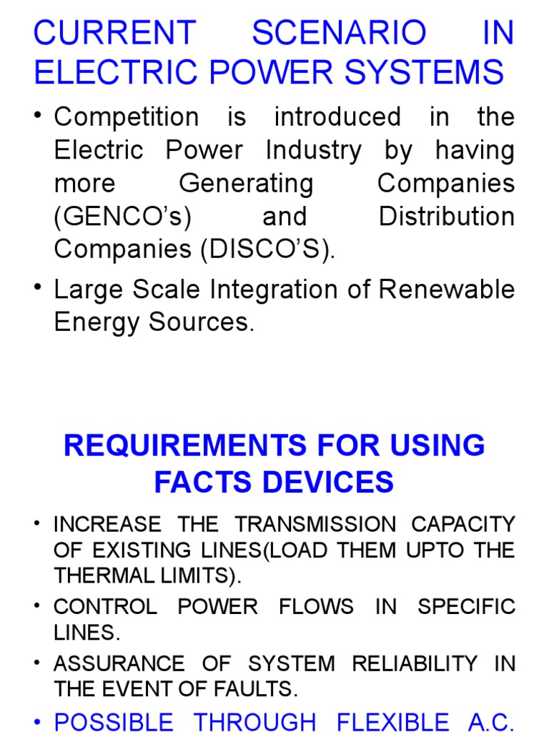 Enhancing Power System Reliability with FACTS | PDF | Ac Power ...