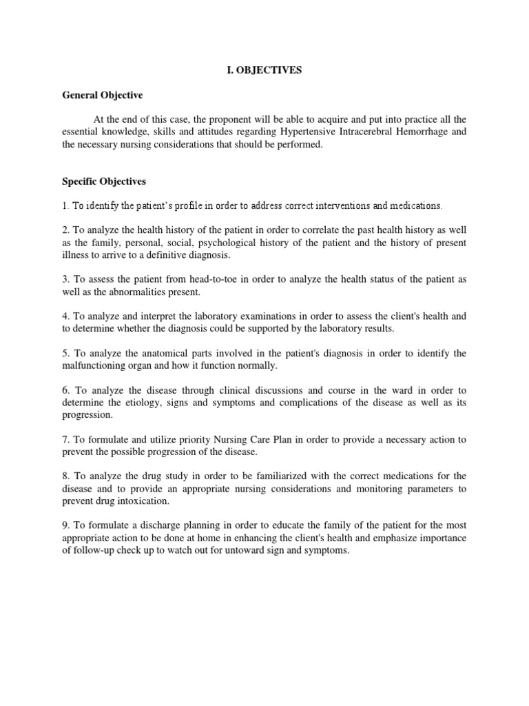 I. Objectives General Objective | PDF