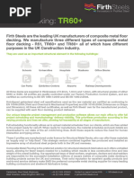 Kingspan Multideck MD60 Datasheet EN UK-1 | PDF | Concrete | Structural ...