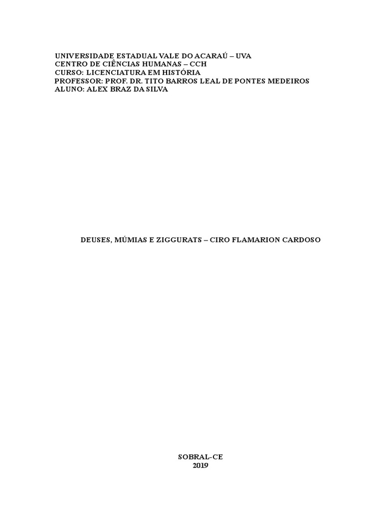 Resenha Critica Ap3 Pt2 | PDF | Antigo Egito | Mesopotâmia