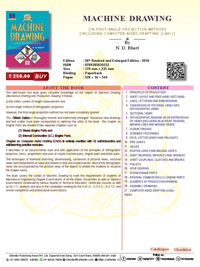 Machine Drawing PDF | PDF | Screw | Gear