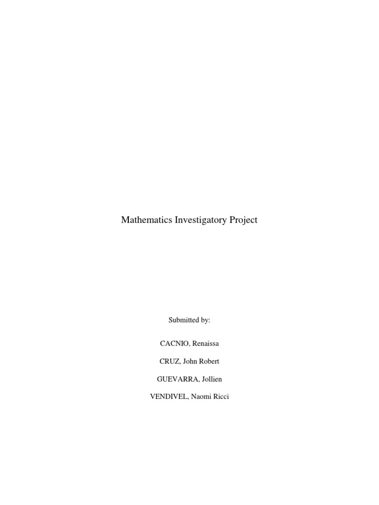 Mathematics Investigatory Project 3 | PDF | Origami | Geometry
