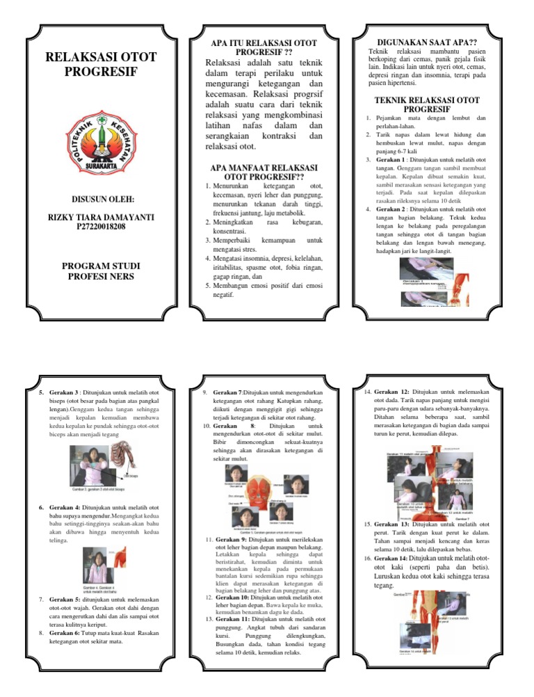 LEAFLET Relaksasi Otot Progresif | PDF