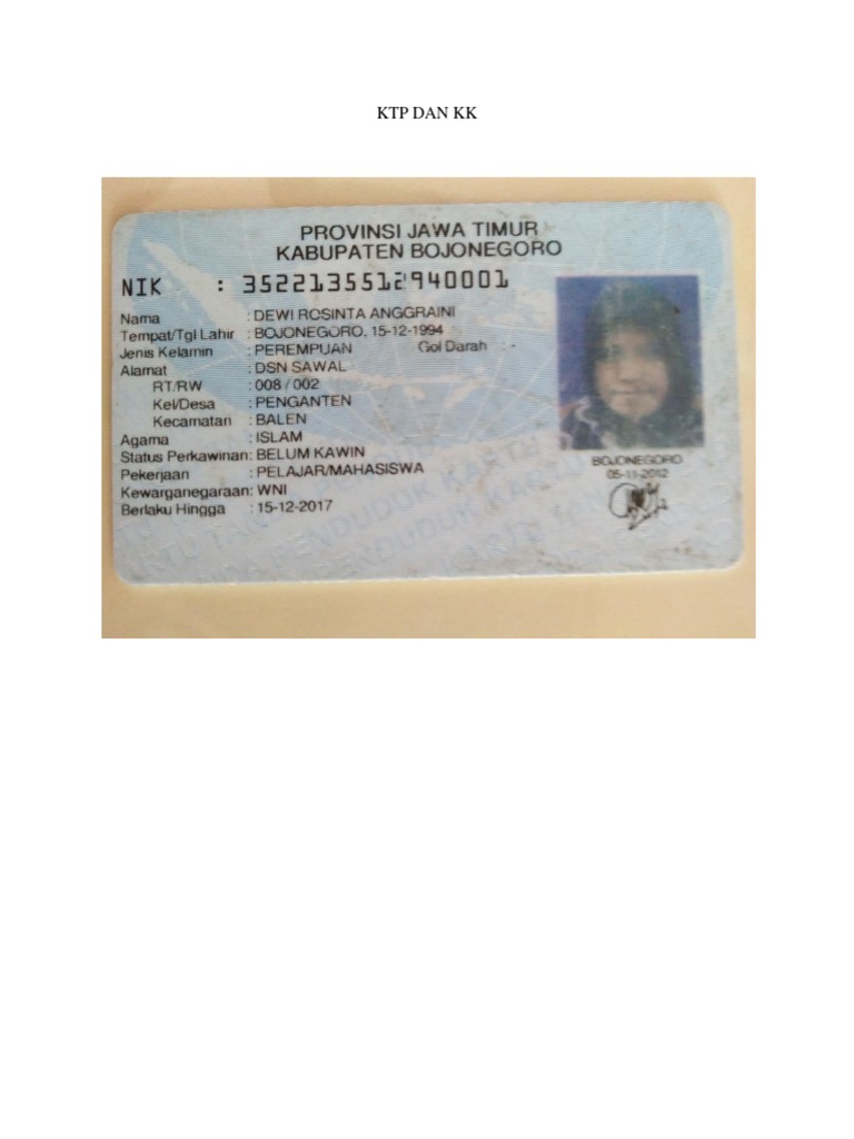 KTP Dan KK | PDF