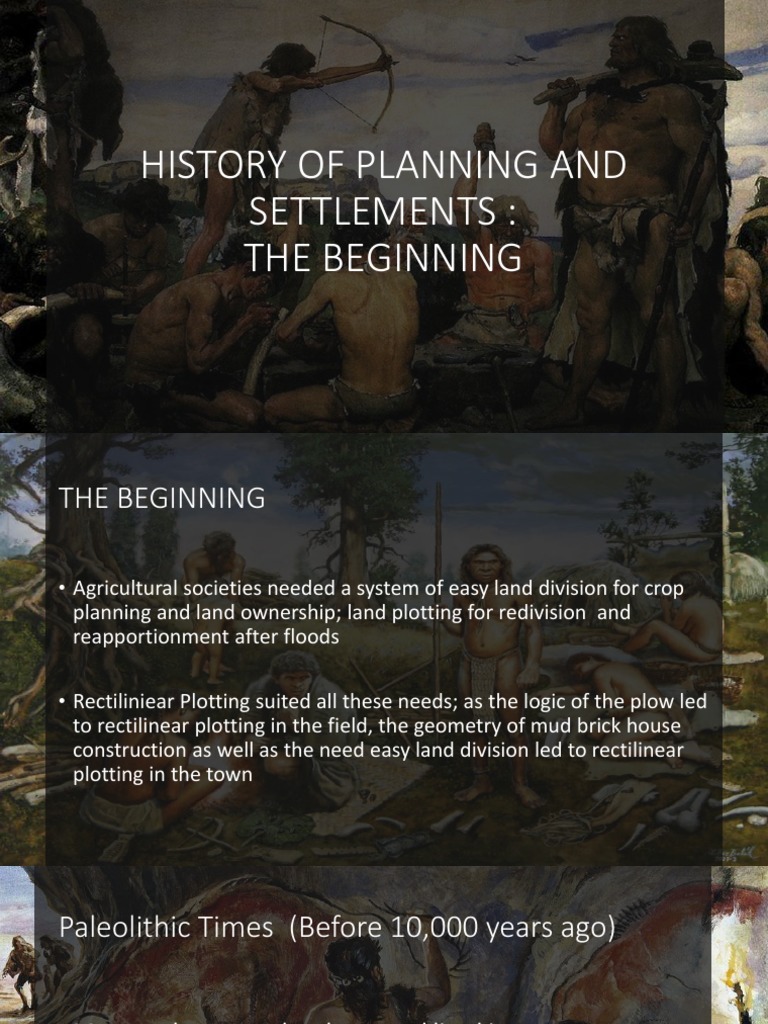 Planning and Settlement History: Agricultural Needs Drive Early Land ...