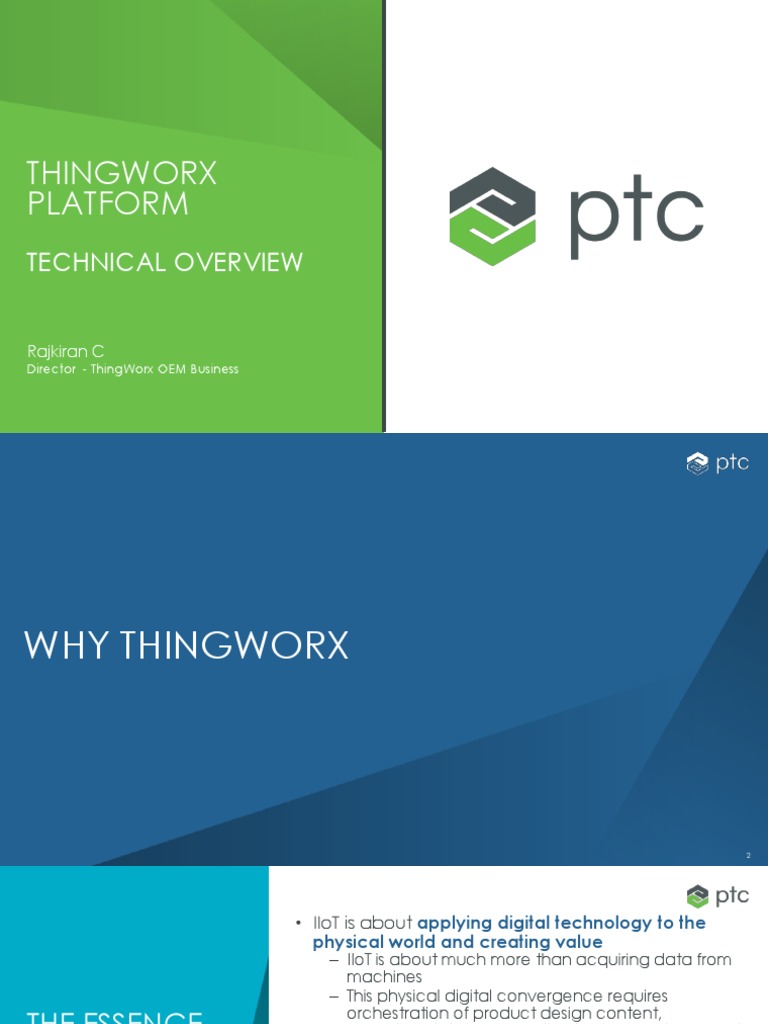 ThingWorx Platform Technical Presentation PDF | PDF | Internet Of ...