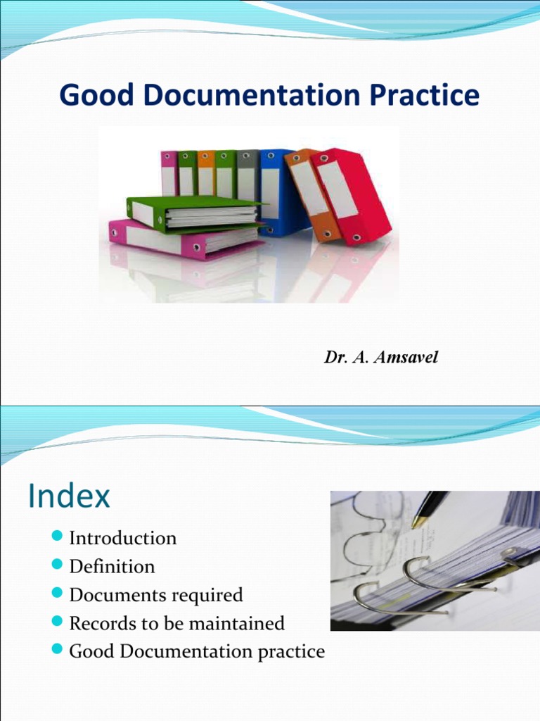 Good Documentation Practices | PDF | Calibration | Specification (Technical Standard)