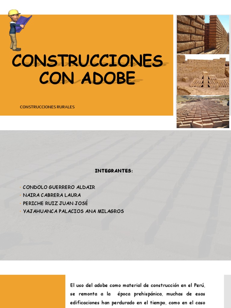 Construcciones Con Adobe | PDF | Materiales de construcción | Cemento