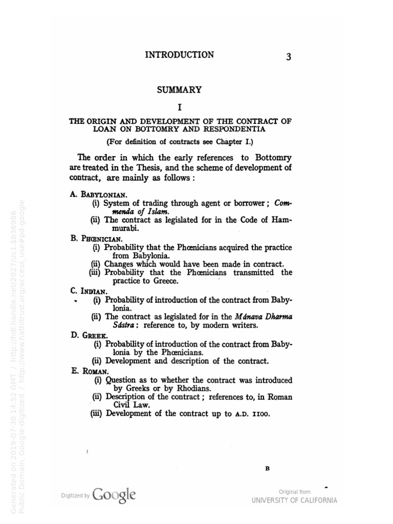 05 TRENNERY The Origin and Early History of Insurance Including The ...