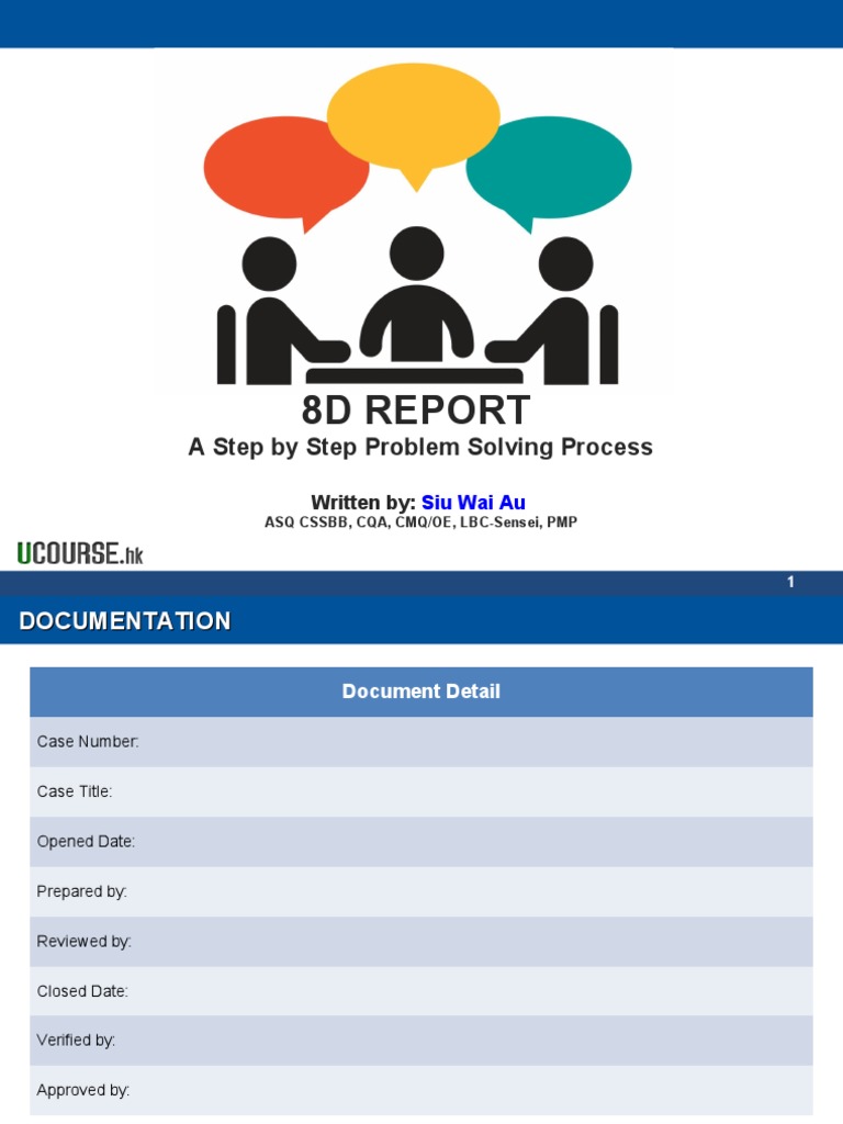 8D Report: A Step by Step Problem Solving Process | PDF | Brainstorming ...