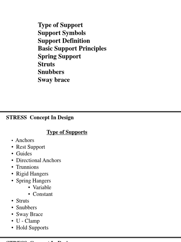 Piping Support | PDF | Mechanical Engineering | Applied And Interdisciplinary Physics