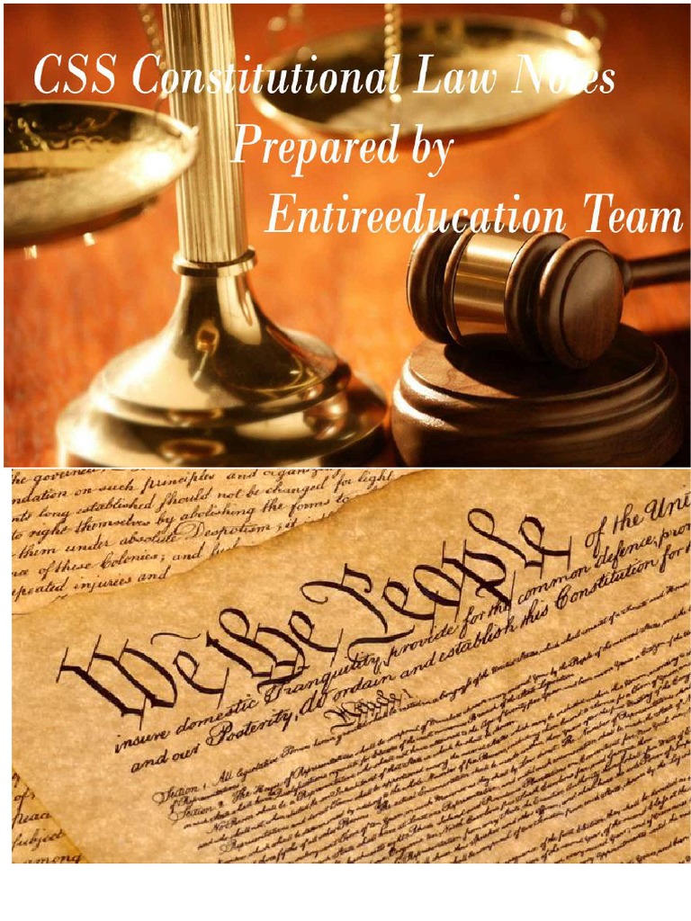 Css Constitutional Law Notes Pdf Parliamentary System World Politics