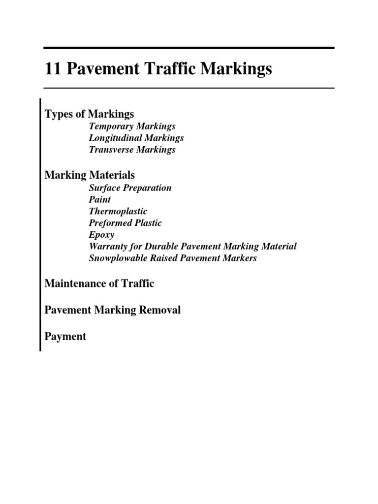 Traffic Markings Lecture | PDF | Road Surface | Lane