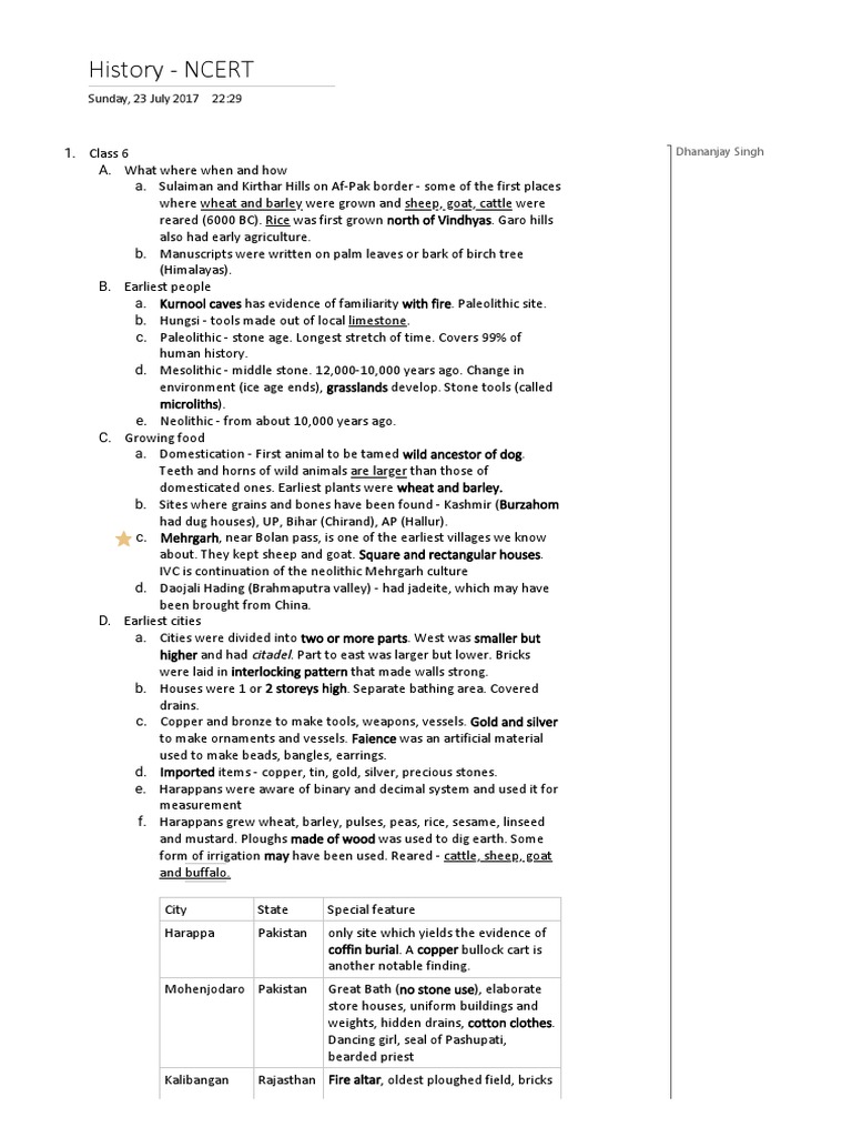 NCERT - History Short Notes PDF | PDF | Guru Granth Sahib | Vedanta
