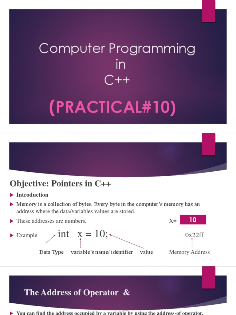 CP Pointers | Download Free PDF | Pointer (Computer Programming) | Integer (Computer Science)