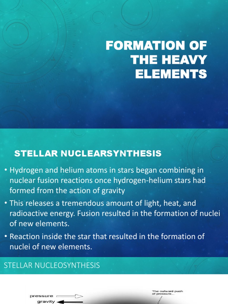 Formation of The Heavy Elements | PDF | Nuclear Fusion | Nuclear Reaction