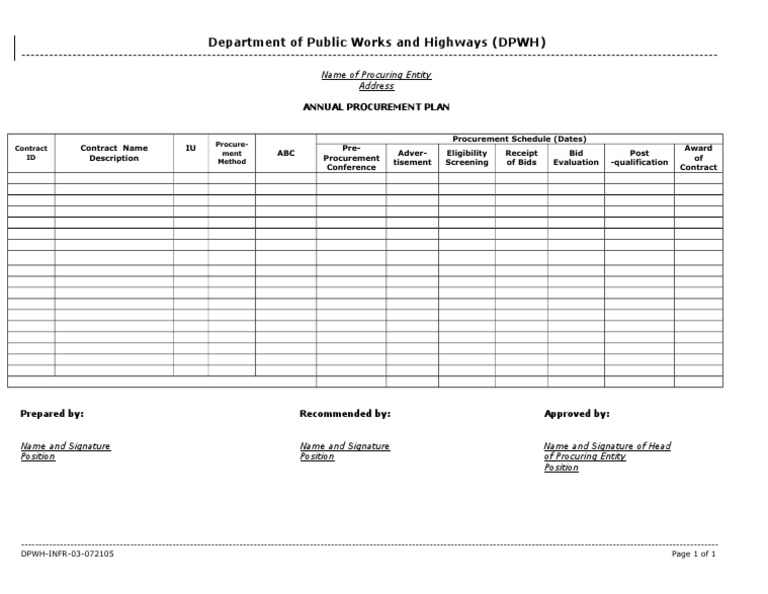 DPWH Infr 03 | PDF | Government | Business