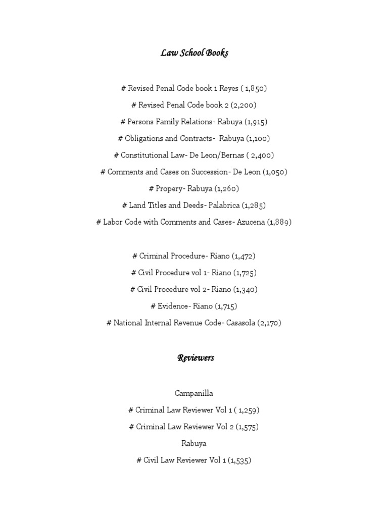 Law School Books | PDF | Civil Law (Legal System) | Taxes