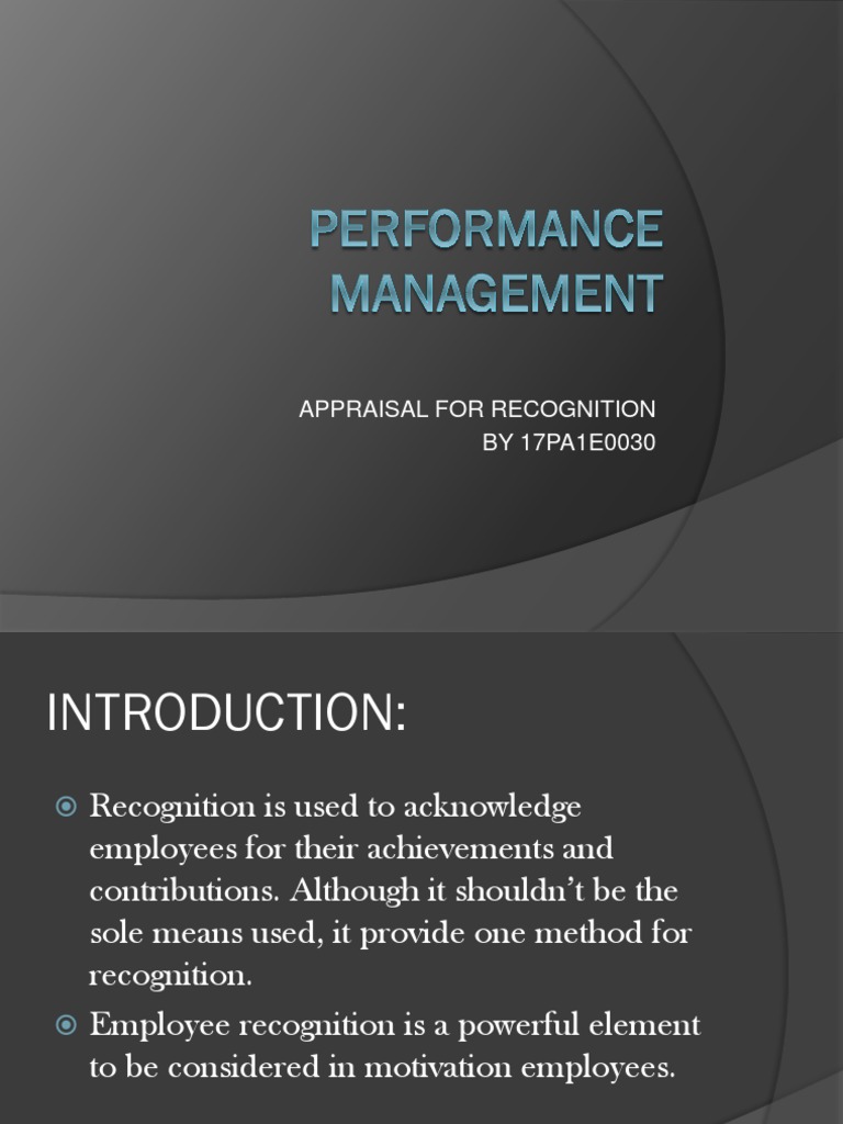 Performance Management | PDF