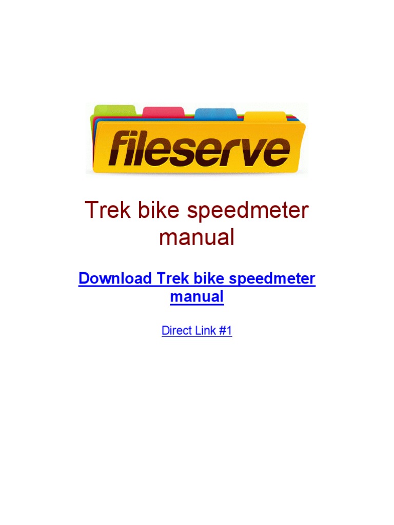 Trek Bike Speedmeter Manual | PDF | Windows 10 | World Wide Web