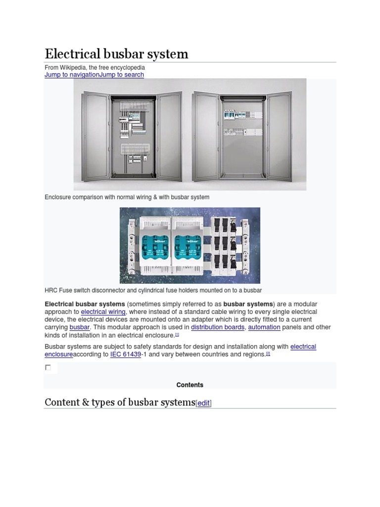 Electrical Busbar System | Download Free PDF | Power Engineering | Safety