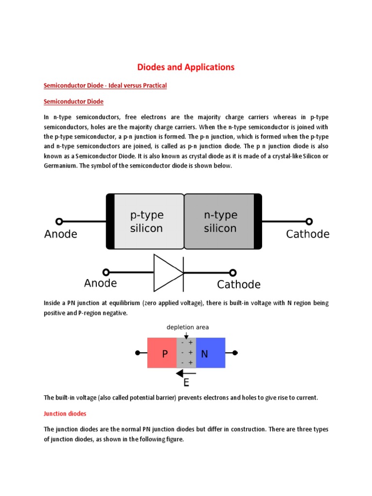 Electronics 2nd Sem | PDF | P–N Junction | Diode