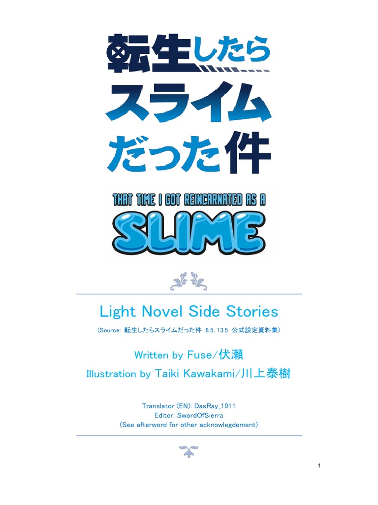 Slime LN Side Stories (Complete) - V1 | PDF | Fishing Rod | Nature