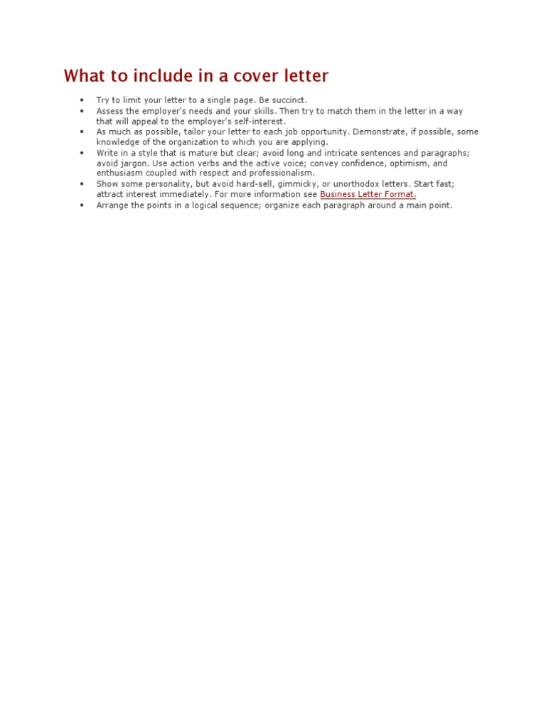 Essential Elements of a Cover Letter | PDF | Career & Growth