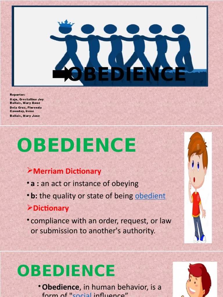 The Importance of Prompt and Ready Obedience | PDF | Obedience (Human ...