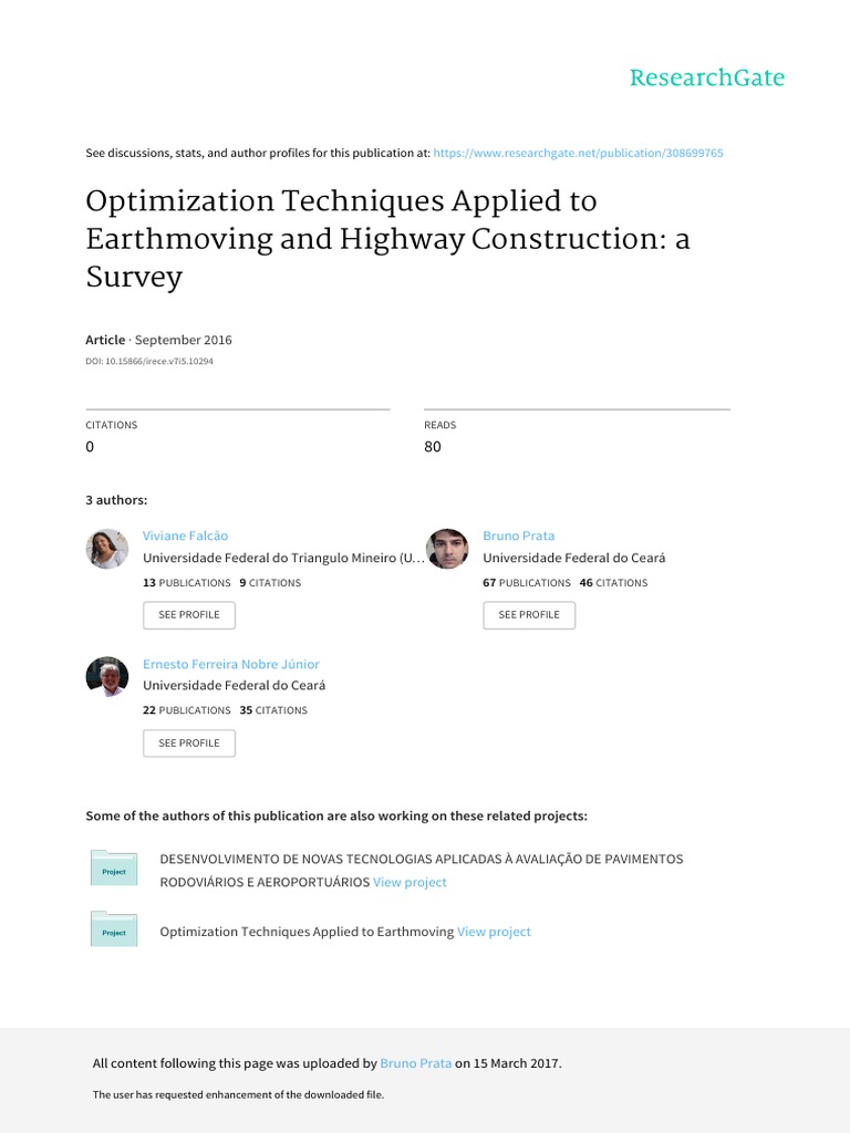 OptmizationTechniques Survey 2016 | PDF | Mathematical Optimization | Linear Programming