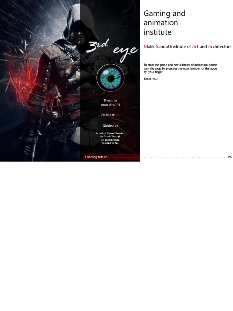 3rd Eye: Gaming & Animation Thesis | PDF | Video Games | Animation