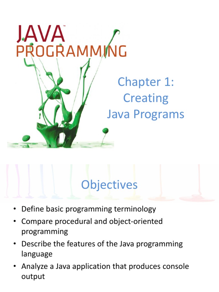 PPT ch01 | PDF | Programming Language | Object Oriented Programming